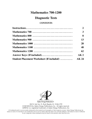 Fillable Online Mathematics 700-1200 Fax Email Print - pdfFiller