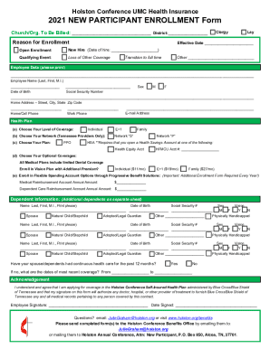 Fillable Online 2021 NEW PARTICIPANT ENROLLMENT Form Fax Email Print ...
