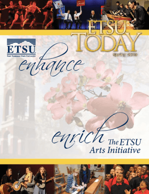 Fillable Online ETSU PRIDE Alumni Spotlight Form Fax Email Print - pdfFiller