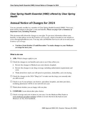 Fillable Online 2024 Clear Spring Health Essential (HMO C-SNP) in IL ...