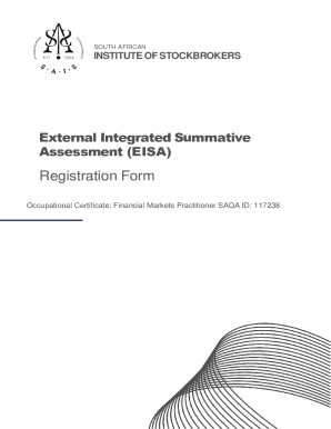 Fillable Online External Integrated Summative Assessment (EISA ...