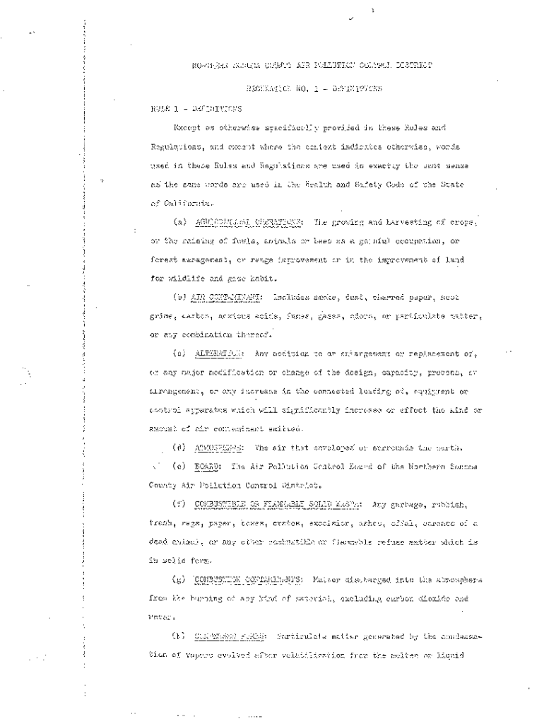 Fillable Online EPA Approved and Compiled Rules and Regulations. EPA ...