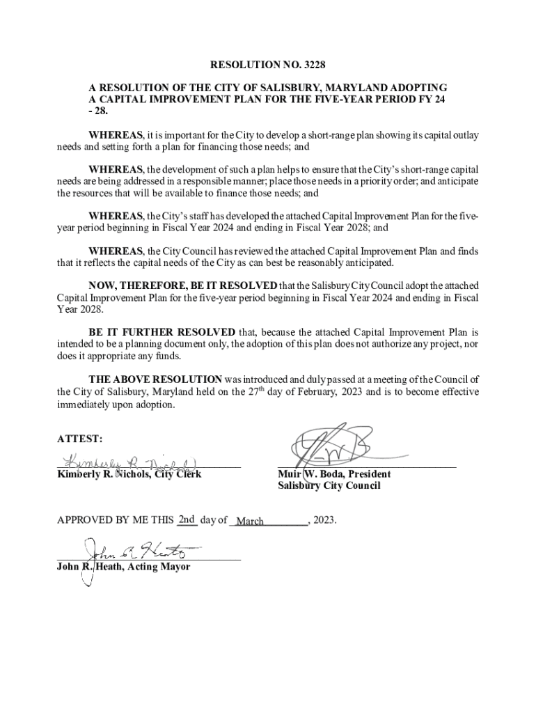 Fillable Online FY 2025 Capital Improvement Program Fax Email Print ...