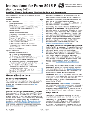 Fillable Online How do I complete Form 8915-F for Qualified Disaster ...