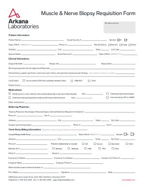 Fillable Online muscle / nerve / skin biopsy request form Fax Email ...