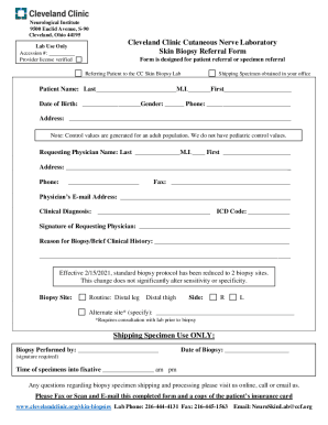 Fillable Online my clevelandclinic Fillable Online my clevelandclinic biopsy form Fax Email ...