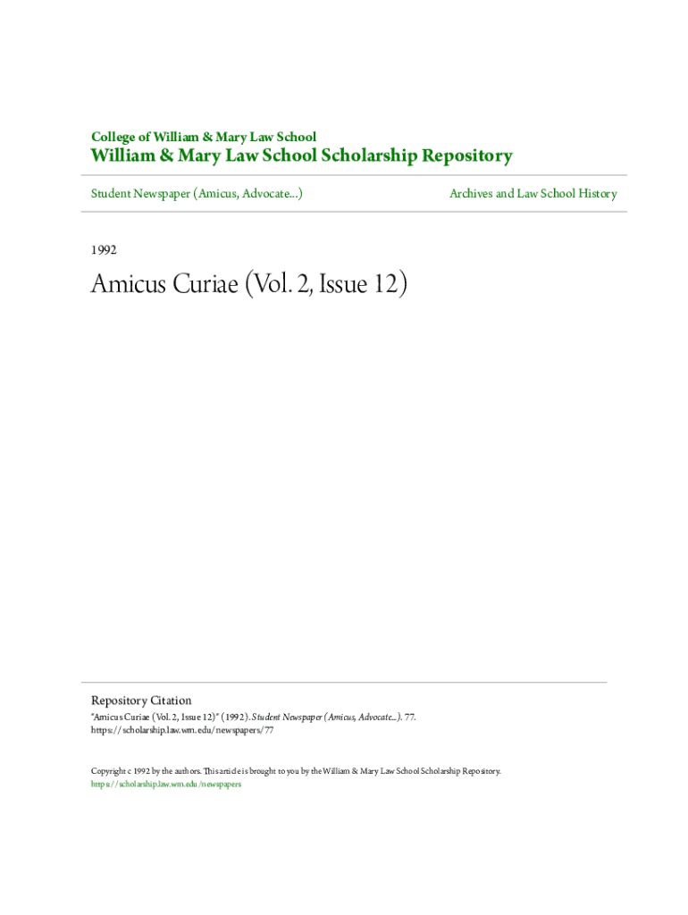 Fillable Online scholarship law wm Amicus brief of Children's Rights ...