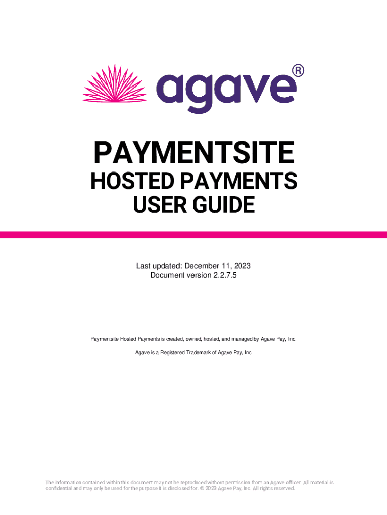 Fillable Online hosted payments user guide - Paymentsite Integration Fax Email Print - pdfFiller