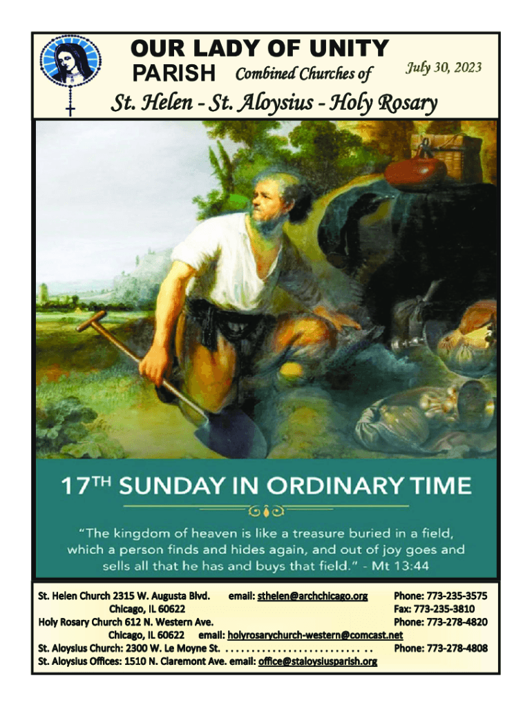 Fillable Online OUR LADY OF UNITY Fax Email Print - pdfFiller