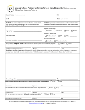 Fillable Online Cal State LA Reinstatement Form Oct21 - DRAFT.docx Fax ...