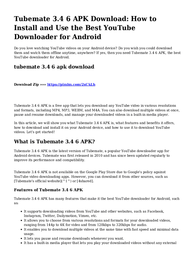 Fillable Online The simplest way to download online videos to your ...
