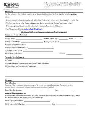 Fillable Online SCP Transfer Form-1 PDF Fax Email Print - pdfFiller