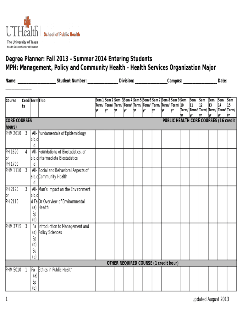 Post-Diploma Bachelor of Health Sciences - Public Health Doc Template ...