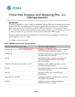 Fillable Online Guidance and Standards: Flood Risk Analysis and Mapping ...