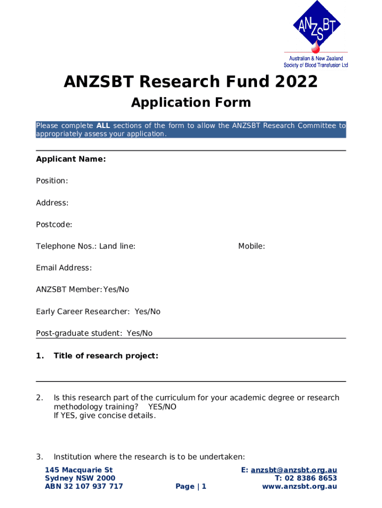 Awards & Grants General Ination Doc Template | pdfFiller