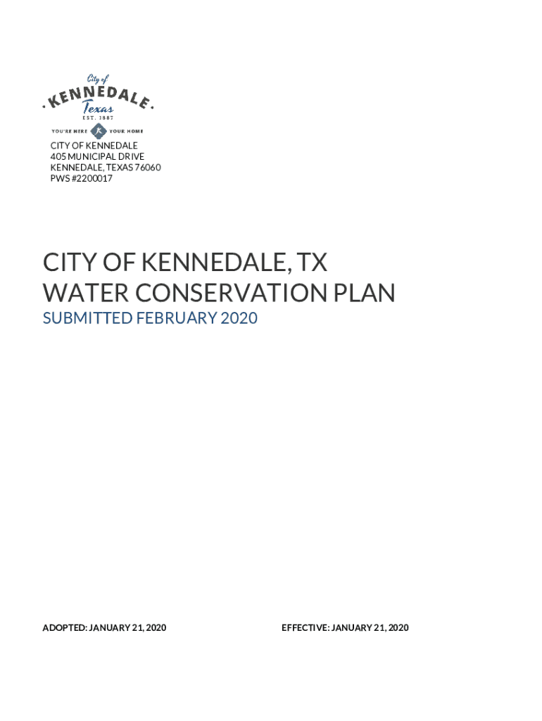 Fillable Online Water Conservation Plans, Utility Profile, and Annual Reports Fax Email Print ...