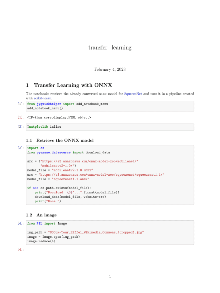 Fillable Online Tutorial - Fine-Tune and export an AI model to ONNX Fax ...