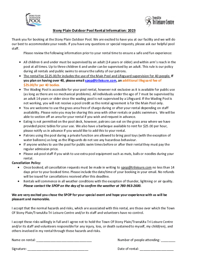 Fillable Online With the scorching weather, the... - Stony Plain ...