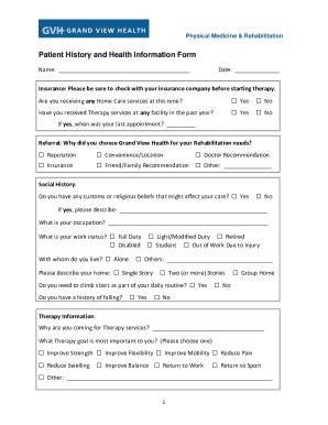 Fillable Online Patient Forms (PDF) Fax Email Print - pdfFiller