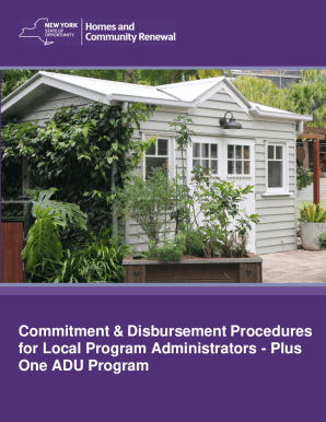 Fillable Online Plus One ADU Program - Homes and Community Renewal Fax ...