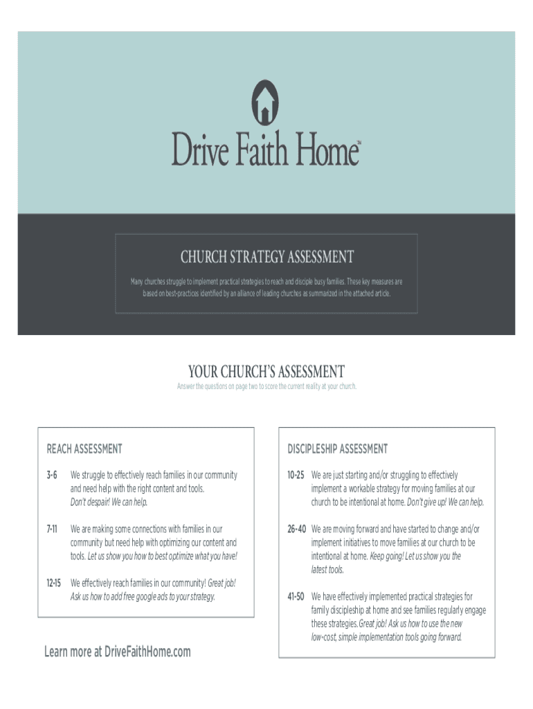 Fillable Online How to Assess Your Church Ministry Using SWOT Fax Email ...
