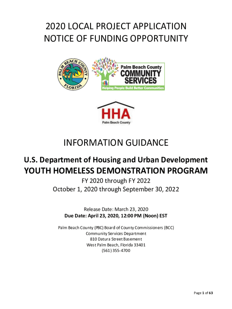 Fillable Online Youth Homelessness Demonstration Program (YHDP) - HUD ...