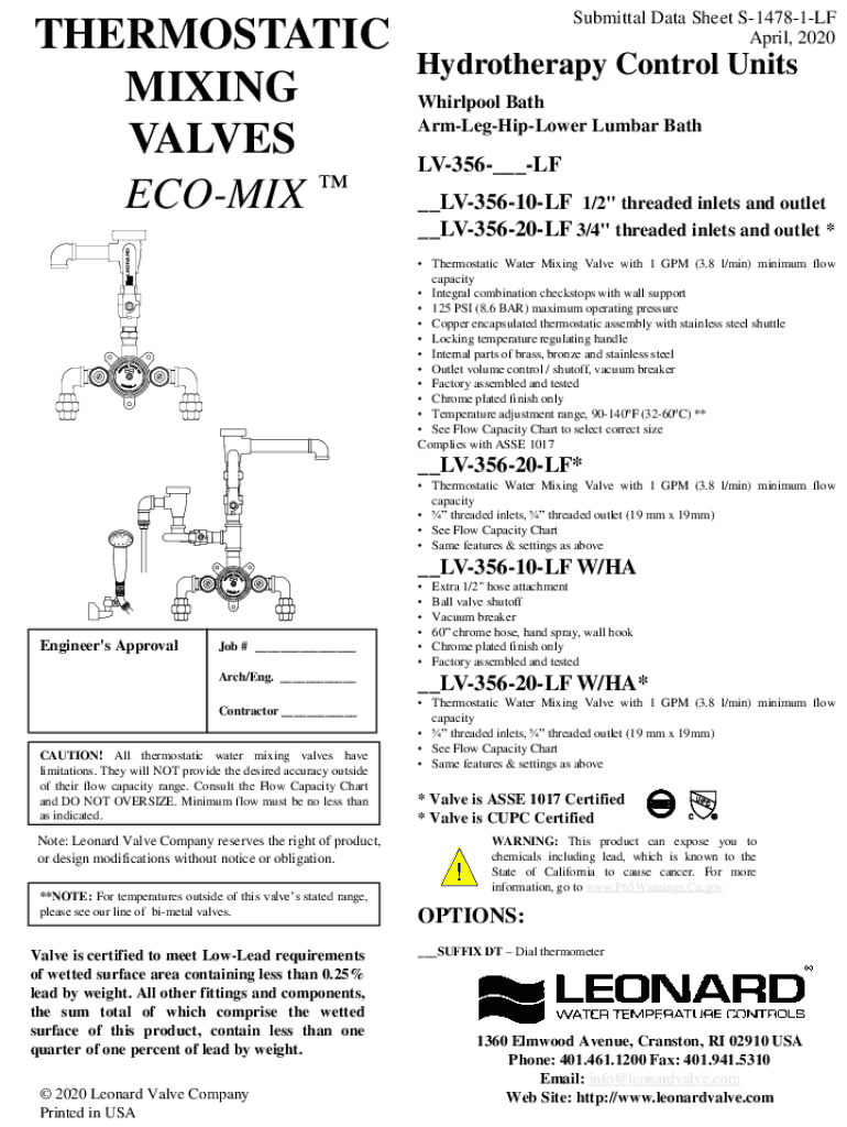Fillable Online Exposed Assembly - LV-356-20-W/HA Fax Email Print ...