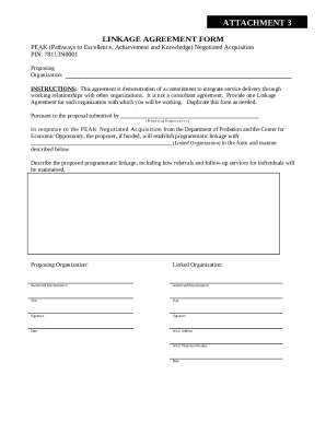 LINKAGE AGREEMENT Doc Template | pdfFiller