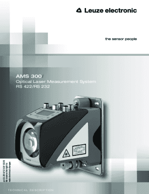 Fillable Online Technical data sheet Optical distance sensor Part no ...