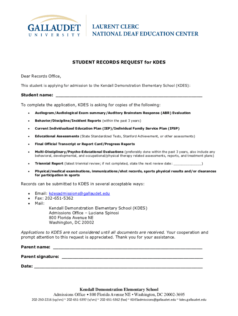 Fillable Online Student Record Review Request - Office of the Registrar Fax Email Print - pdfFiller