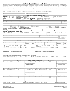 Fillable Online 17 uniform residential loan application fillable Fax ...