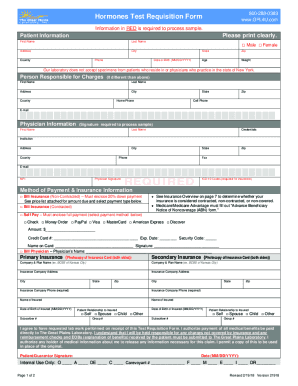 Fillable Online Hormones-Test-Requisition-Form- ... Fax Email Print ...