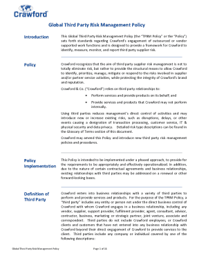 Fillable Online Third-Party Vendor Risk Management Policies: Best ...