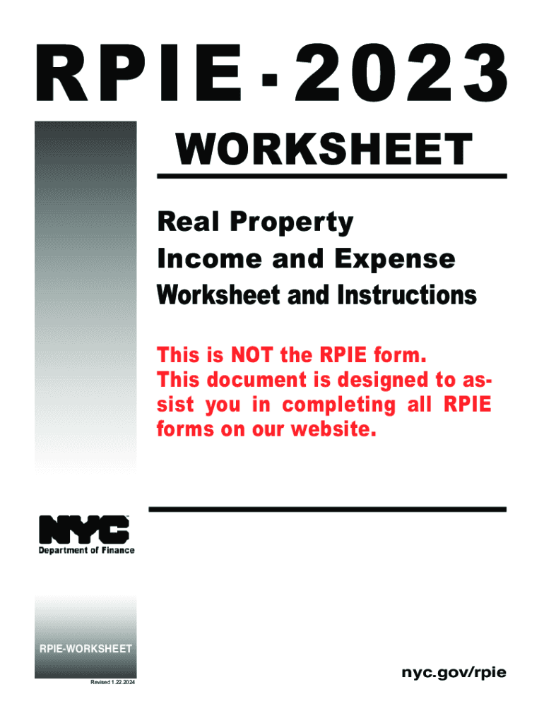 2023-2025 Form NYC RPIE Instruction Fill Online, Printable, Fillable ...