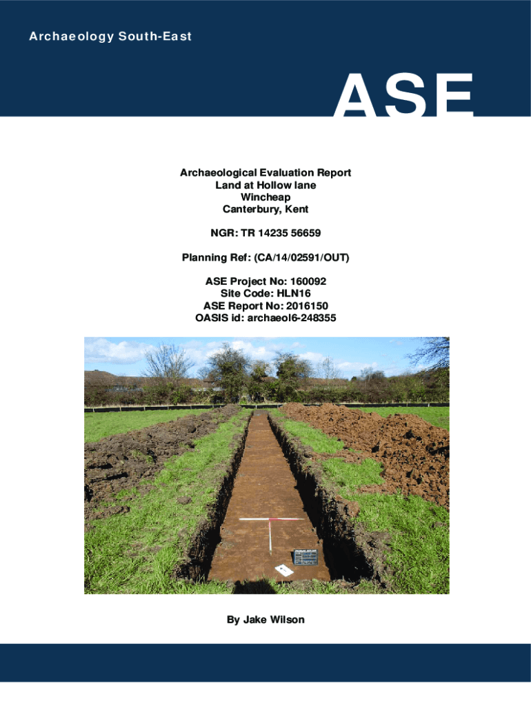 Fillable Online An Archaeological Watching Brief Fax Email Print ...