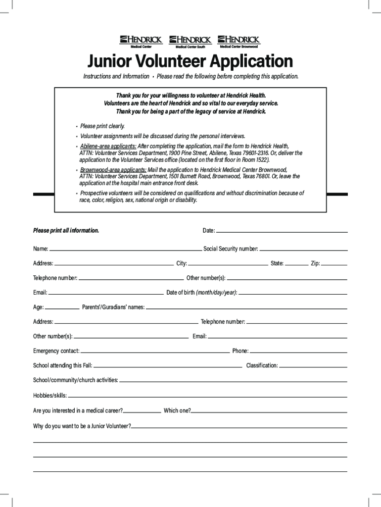 Fillable Online Volunteer-Application-Packet-Revised- ... Fax Email ...