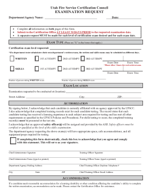 Fillable Online Application for Fire Rescue Certification Form Fax ...