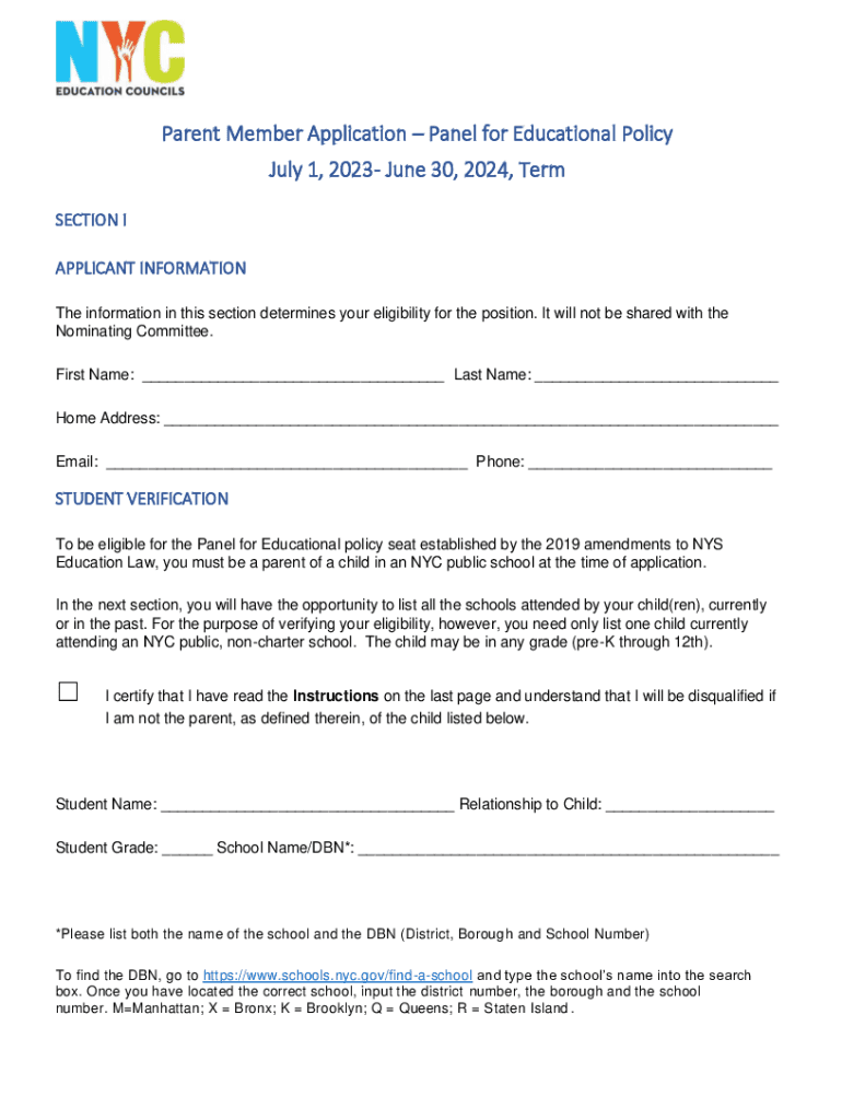 Fillable Online Panel for Educational Policy (PEP) Fax Email Print ...