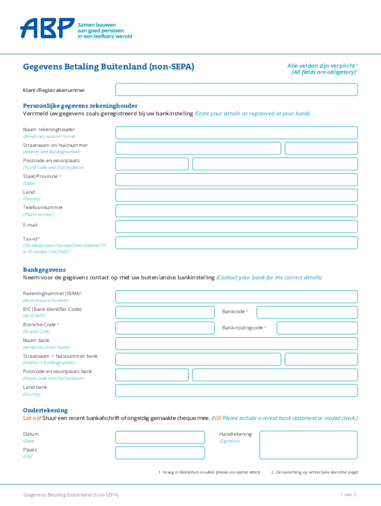 Fillable Online Sustainability information of the ABP Pension scheme ...