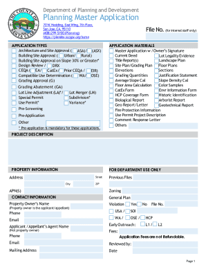 Fillable Online Planning Development Application Fax Email Print - pdfFiller