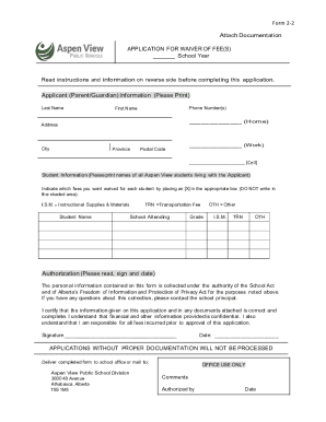 Fillable Online Letter for an Application Fee Waiver: How to write? Fax ...