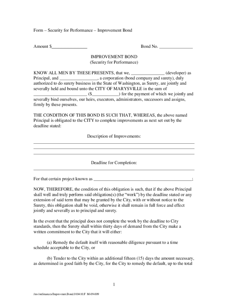 Fillable Online SAMPLE PERFORMANCE SECURITYBOND FORM... Fax Email Print ...