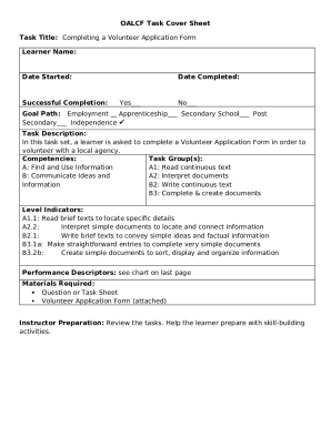 Task-Based Activities for LBS Doc Template | pdfFiller