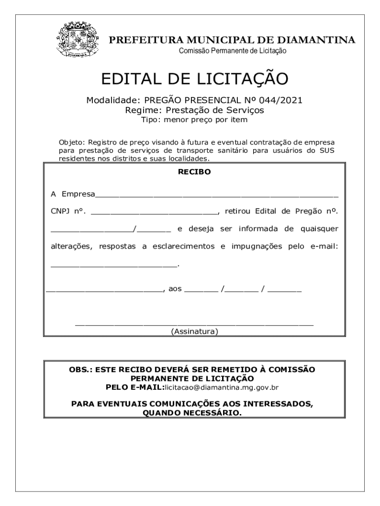 Preenchível Disponível minuta padronizada de edital de licitao Fax Email Imprimir - pdfFiller