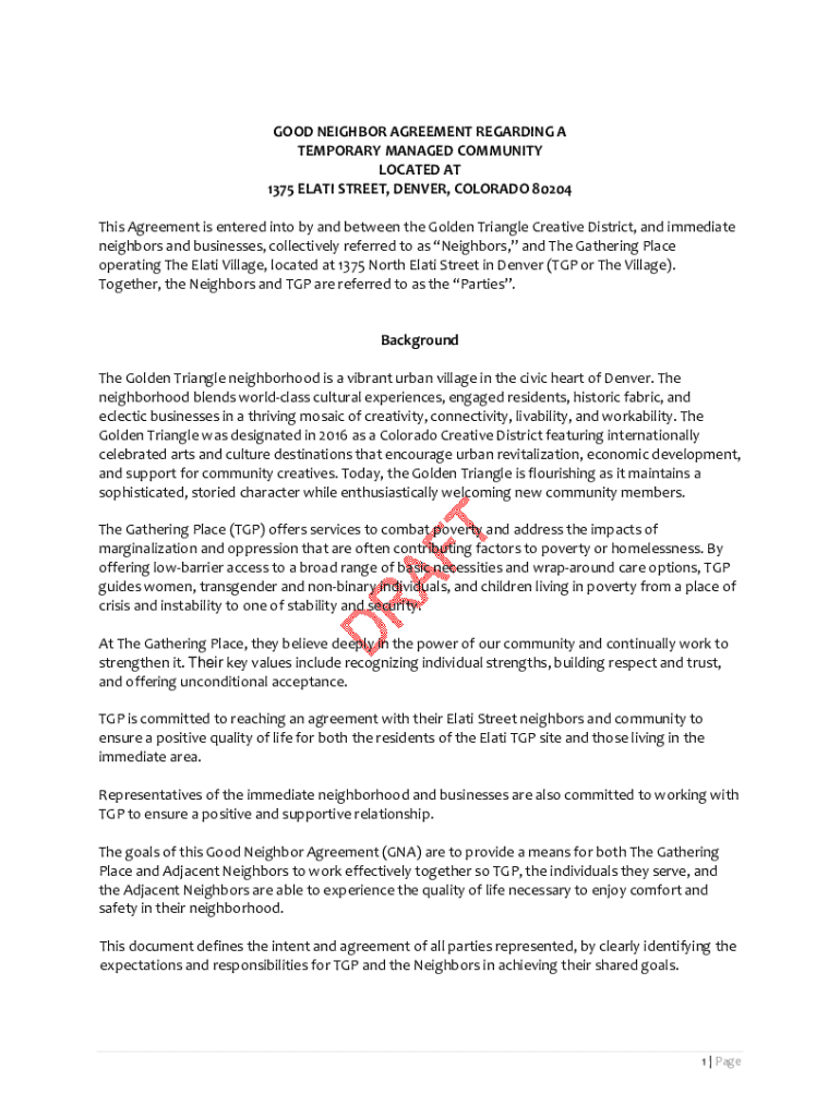 Fillable Online Elati Good Neighbor Agreement v4-exhibit D.docx Fax ...