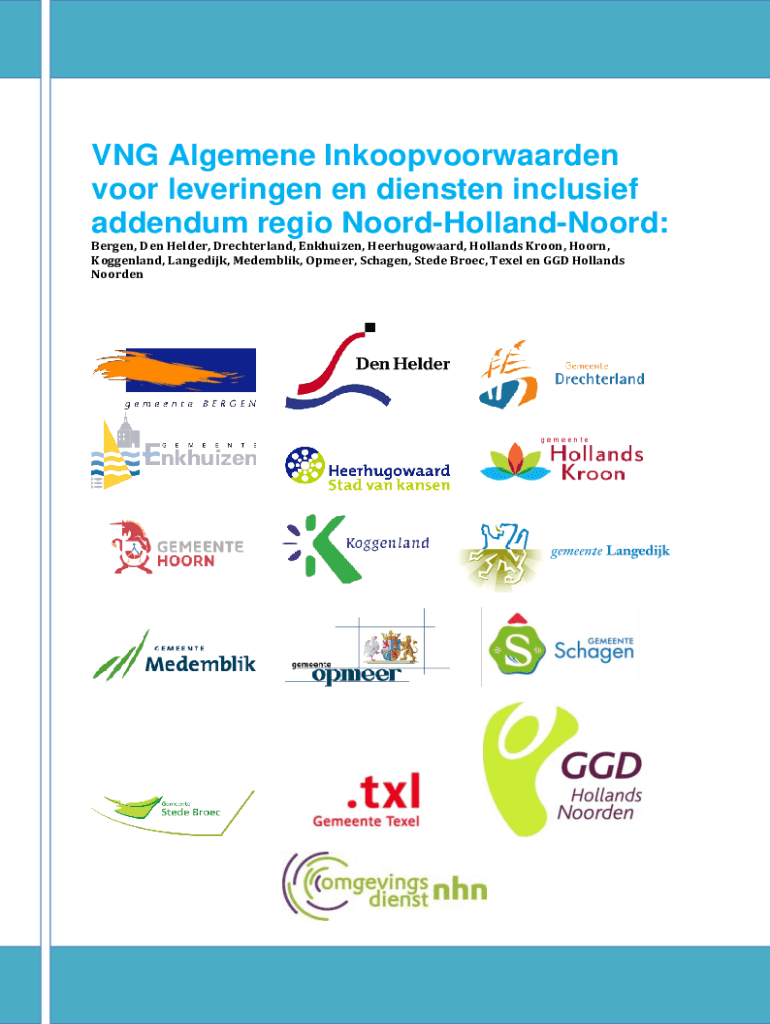 Invulbaar Online VNG Algemene Inkoopvoorwaarden voor leveringen en ...