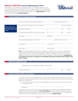 Fillable Online IAdvisor 529 Plan Change of Registration/Advisor Form ...