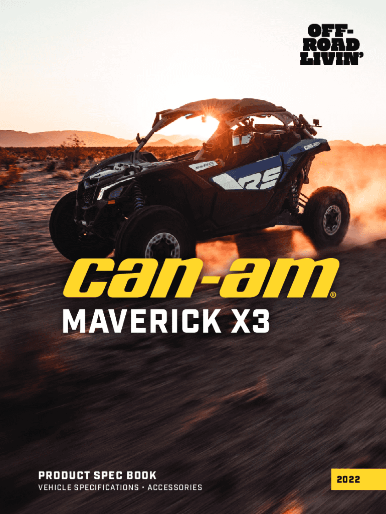Fillable Online 2022 Can-Am Maverick X3: High Performance SxS vehicles Fax Email Print - pdfFiller