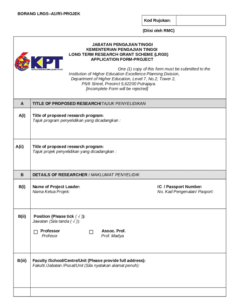 APPLICATION -PROJECT Doc Template | pdfFiller