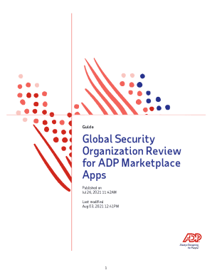 Fillable Online Global Security Organization Review for ADP Marketplace ...
